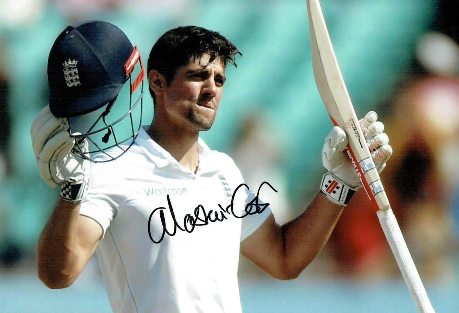 Alastair COOK 2019 Signed Autograph 12x8 Photo 1 +RD COA England ...