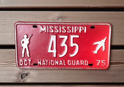 1975 MISSISSIPPI National Guard Vintage License Plate Tag | eBay