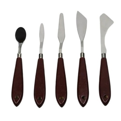 5 Pcs Painting Mixing Scraper Painting Spatula Set Painting Scraper Set ...