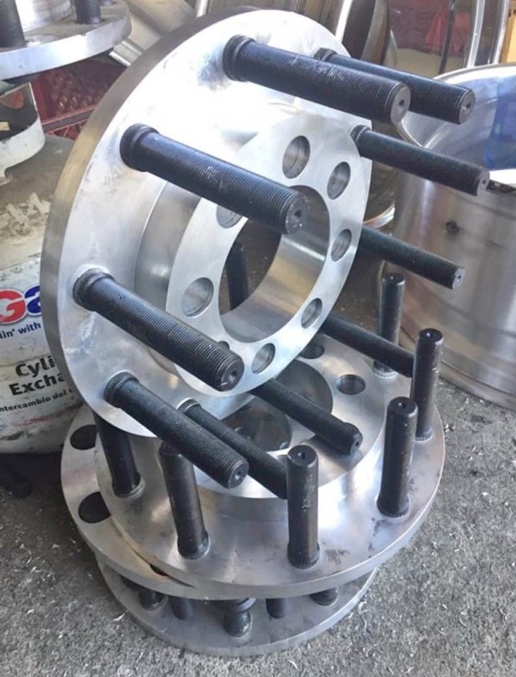 Chevy 8x6.5 To Semi Truck 10x285 Wheel Adapters Billet Aluminum - Full ...
