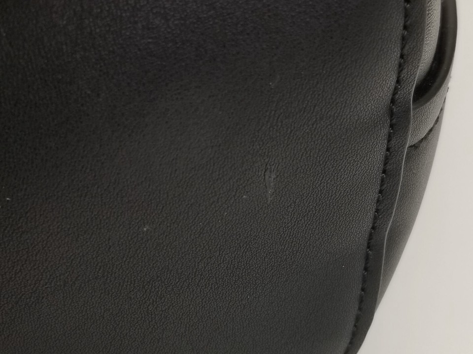 $88 French Connection Women Black Faux Leather Shoulder Handbag Tote ...