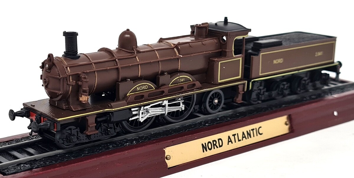 Locomotive Nord Atlantic Steam Model Train + Wooden Plinth | eBay