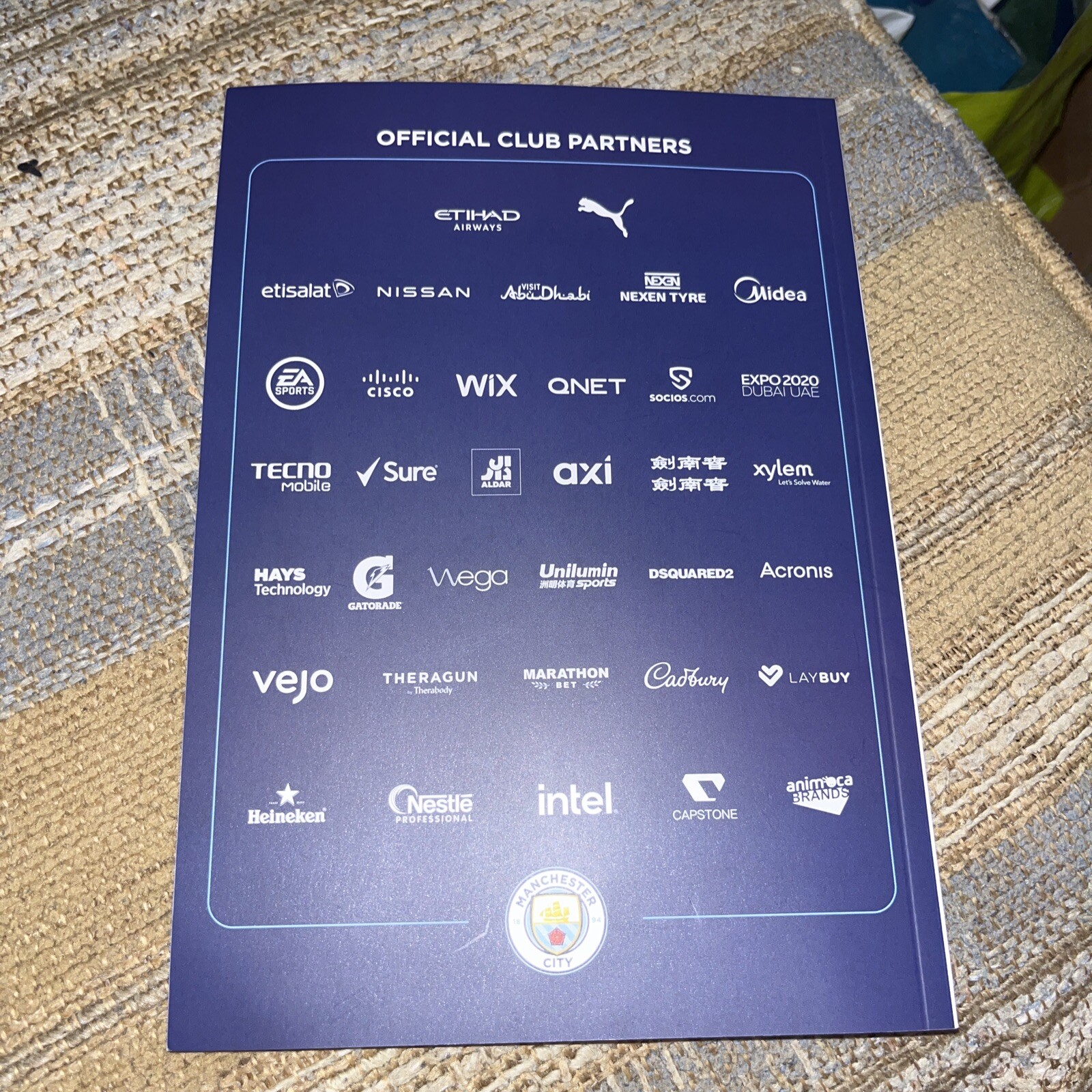 Manchester City Manchester United 2022 Gams Program English Premier ...