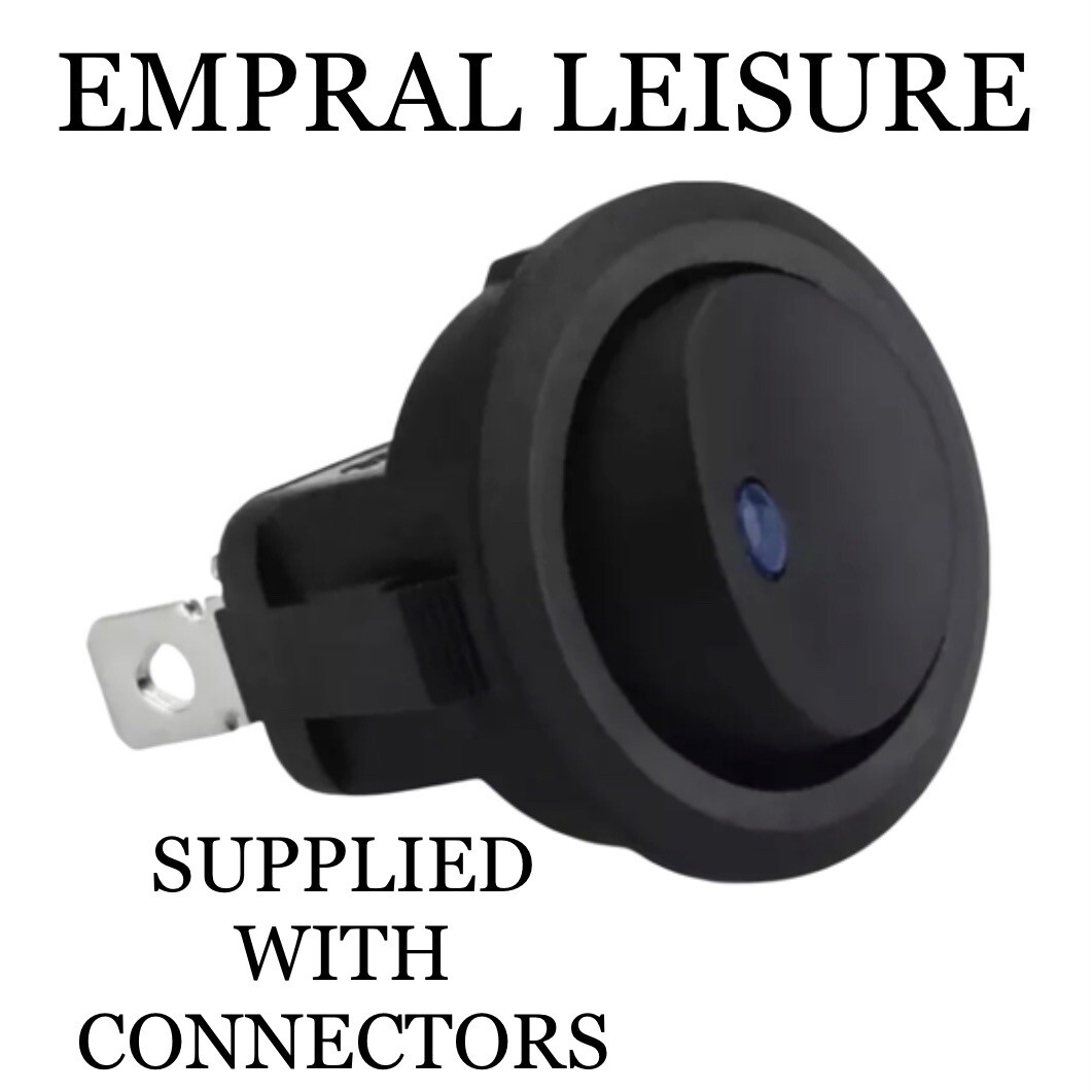 CamperVan 12v On/Off Rocker Switch Blue LED Motorhome Boat Caravan ...