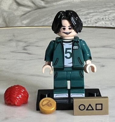 LEGO Squid Game Gi Hun Player 456 Custom Printed Minifigure Red Hair | eBay