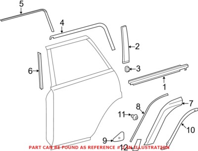 Genuine OEM Door Applique for Toyota 7576235020 | eBay