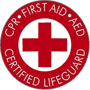 Lifeguard. Certified CPR, First Aid, AED Reflective/Matte vinyl decal ...
