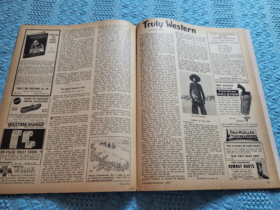 TRUE WEST MAGAZINE-DEC. 1957-LOVELY ECHO HAWK COVER | eBay