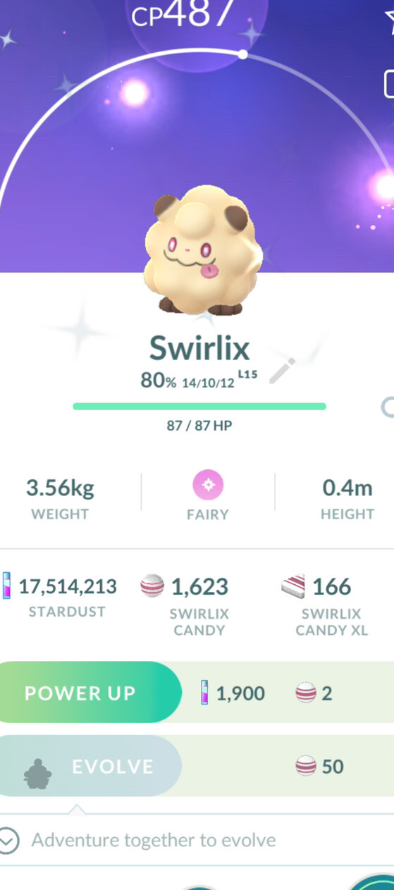 Pokemon New Release Shiny Swirlix Registered Or 30days | eBay