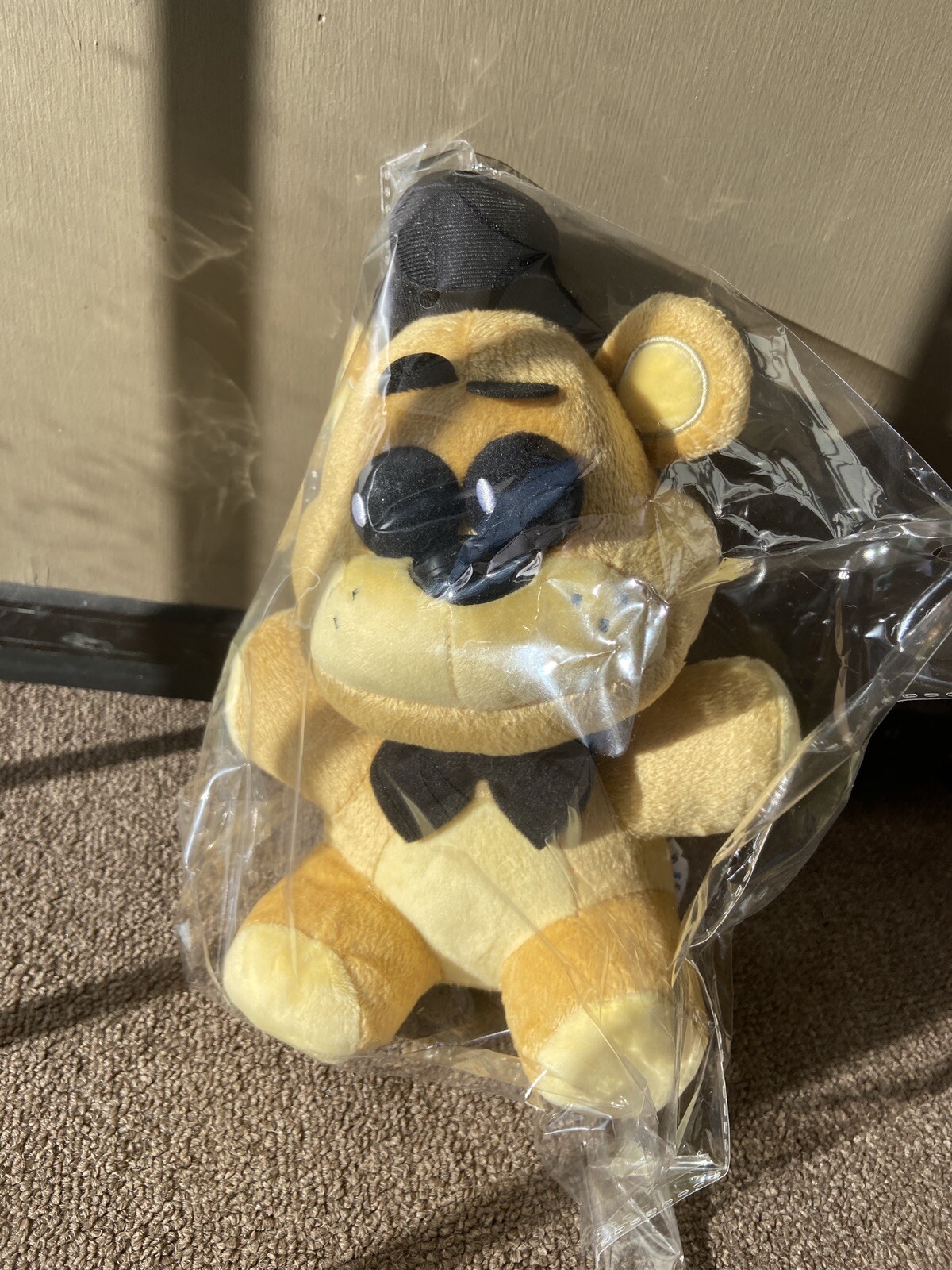 Sanshee Golden Freddy Plush Five Nights at Freddys FNAF Collectors Card ...