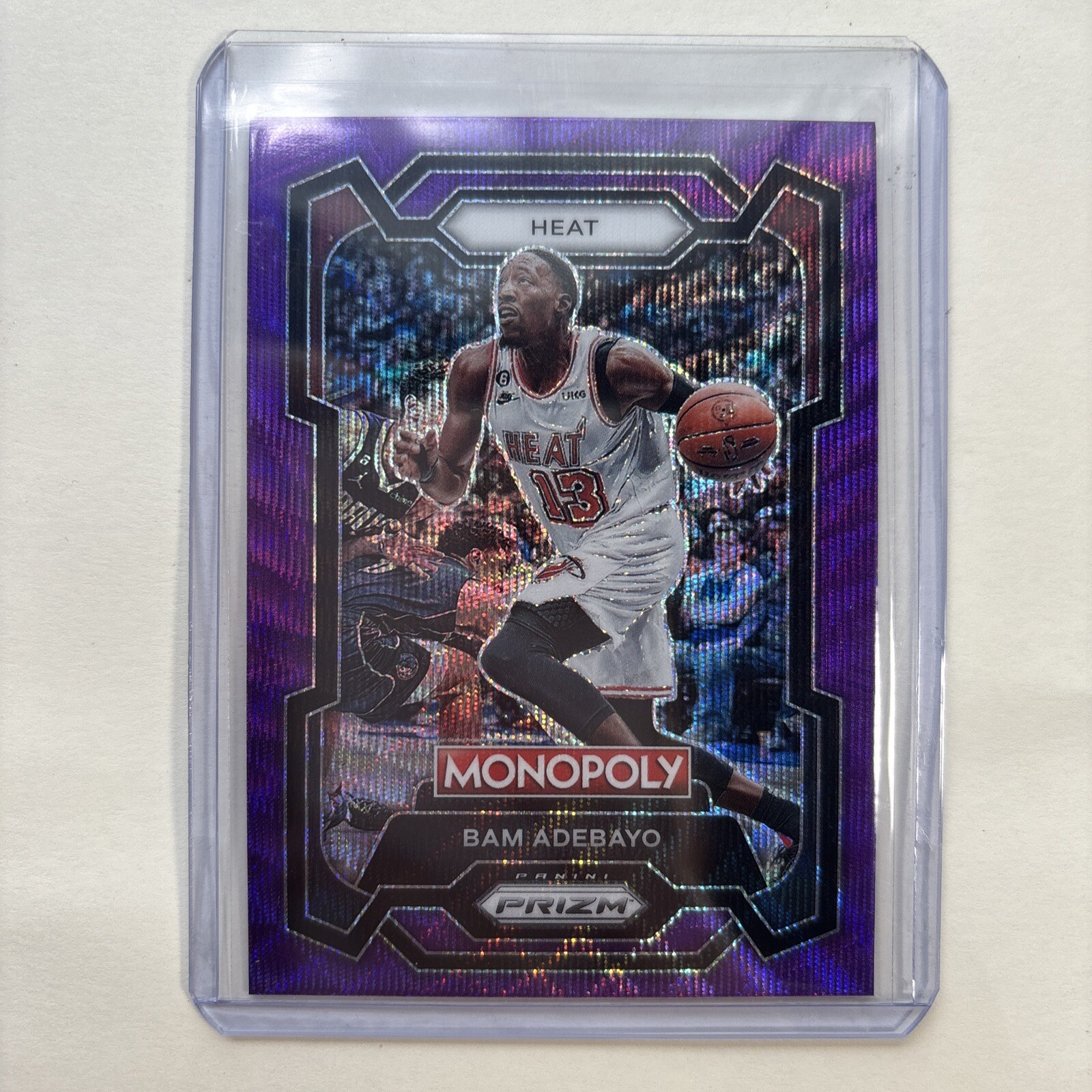 2023-24 Panini Prizm Monopoly - Purple Wave Prizm #47 Bam Adebayo | eBay