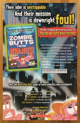 2004 Zombie Butts from Uranus! Andy Griffiths Print Ad/Poster Funny ...