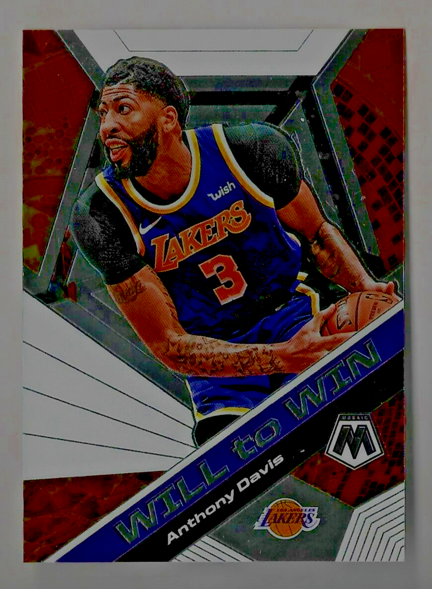 ANTHONY DAVIS 2019-20 PANINI MOSAIC WILL TO WIN INSERT !!! CARD #6 ...