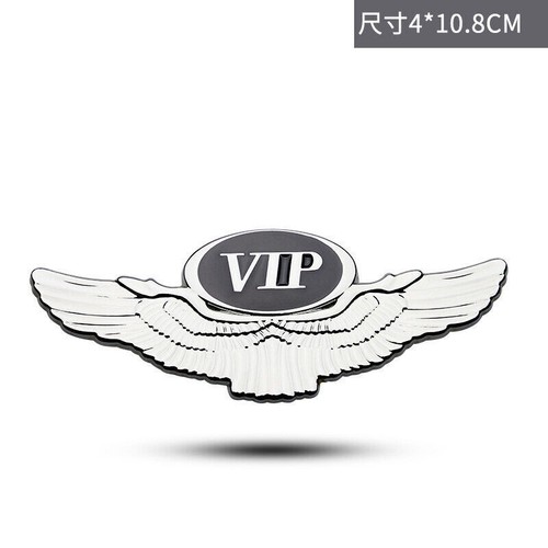 3D Wings Metal Luxury VIP Logo Car Bonnet Hood Emblem Badge Decals ...