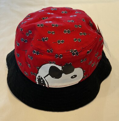 Peanuts Snoopy “Joe Cool” Bucket Hat One Size NWT | eBay