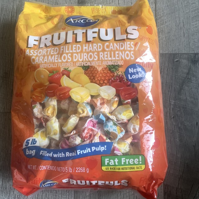 Arcor Fat Fruitfuls 5 lb assorted filled hard candies for sale online ...