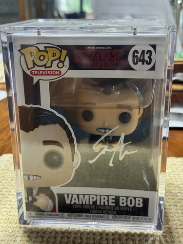 Sean Astin Signed Funko Pop 643 Stranger Things Vampire Bob Autograph ...