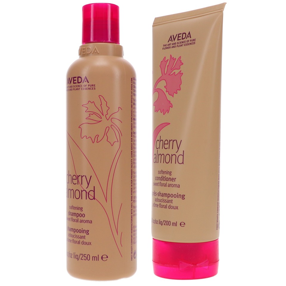 Aveda Cherry Almond Softening Shampoo 8.5 oz & Cherry Almond Softening ...