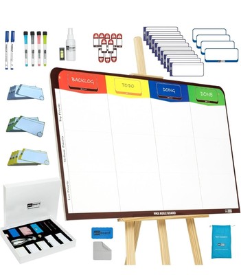 Kanban Scrum PMX Dry Erase Grease Board For Projects, Teaching, Home ...