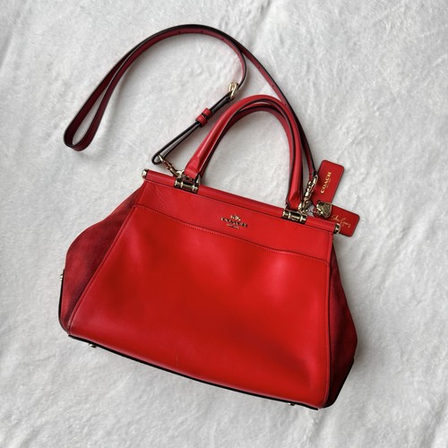 Limited Edition COACH x Selena Gomez Collab Shoulder Bag Red Leather ...