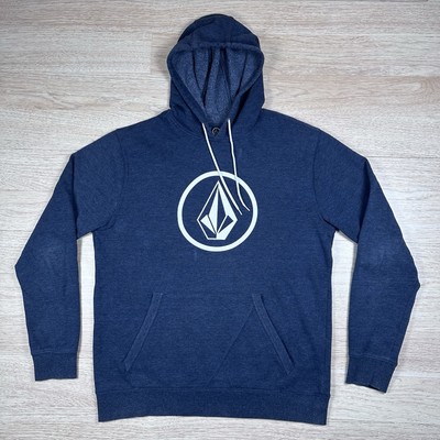 Volcom Men’s Classic Abstract Design Hoodie Sweatshirt Pullover Blue ...