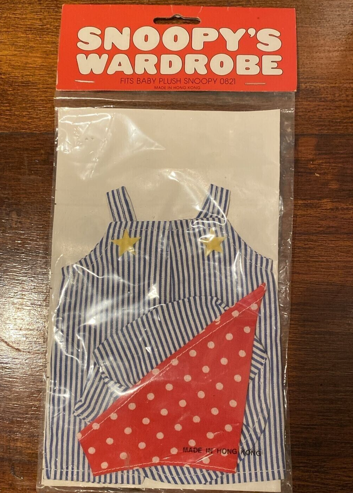 Peanuts Snoopys Wardrobe Outfit 11" Plush Snoopy - TRAIN ENGINEER - NIP ...