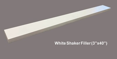New White Shaker Cabinet 3" Filler WS-WF340 | eBay