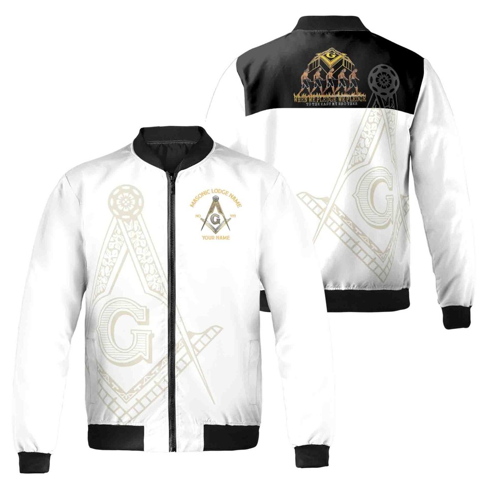 Customize Lodge Name, Name and Number PHA Freemasonry Masonic Bomber ...