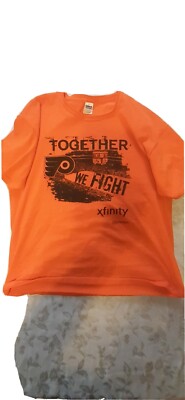 Philadelphia Flyers XL Tee Shirt Together We Fight Xfinity Comcast A4 ...