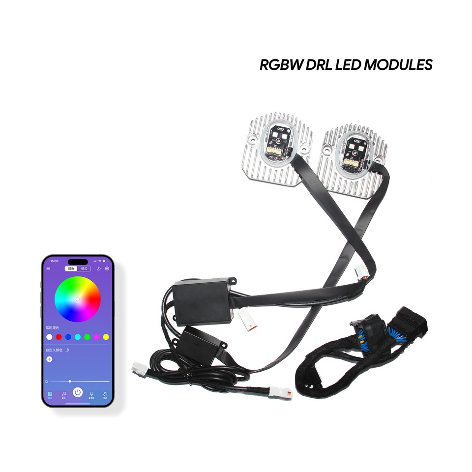 LED RGBW Angel eyes DRL Modules For BMW F90 M5 G30 530i 540i Adaptive ...