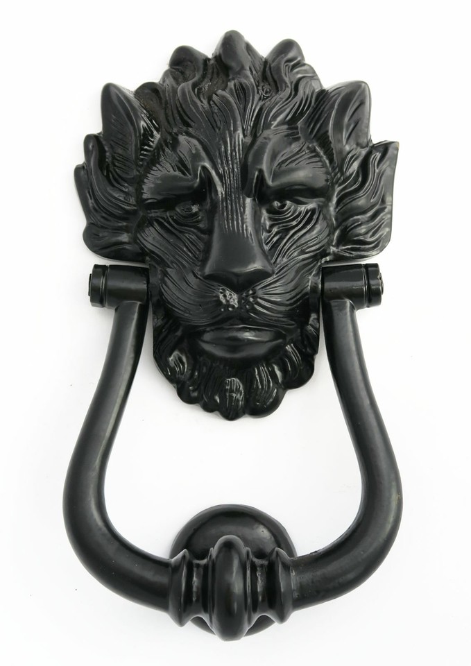 Black Cast Iron Door Knocker - Antique Rustic Country Contemporary Door ...