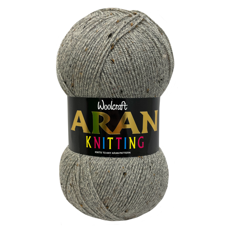 Aran Wool Woolcraft Aran 400g Knitting Yarn, 75% Acrylic & 25% Wool Mix ...