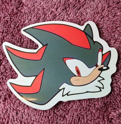 Sonic The Hedgehog Shadow Face Decal Sticker, Shadow the hedgehog ...