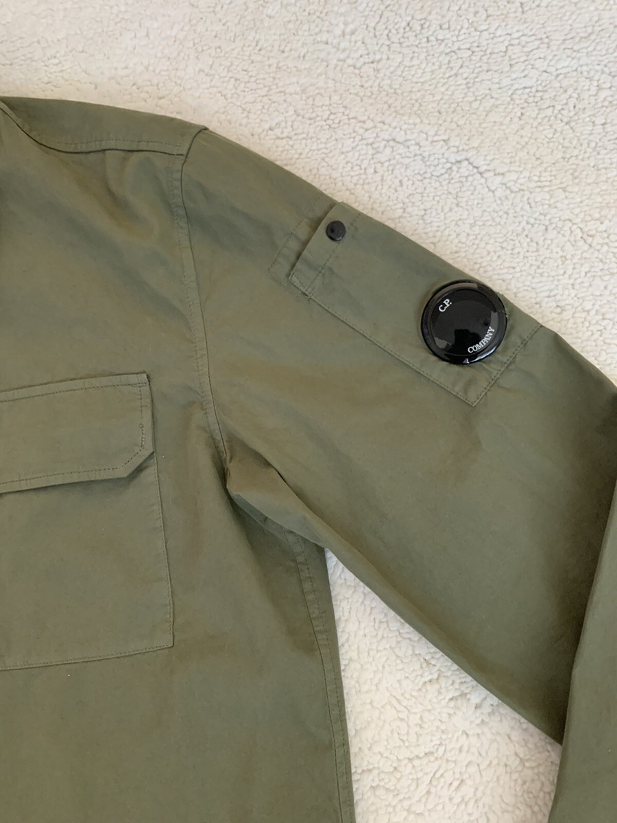 Men's C.P. Company Gabardine Fully Zipped Cotton Over Shirt Men's C.P. Company Gabardine Fully Zipped Cotton Over Shirt