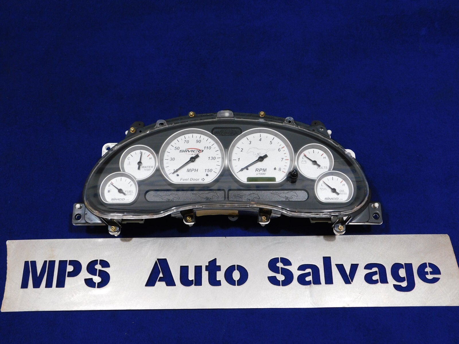 01 2001 Ford Mustang GT Simco Instrument Lunar Gauge Cluster ...