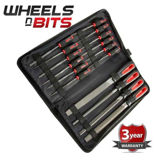 Nuovo set di file 16pc 12x 100mm piccolo 4x 200mm File Rubber Gripped ...