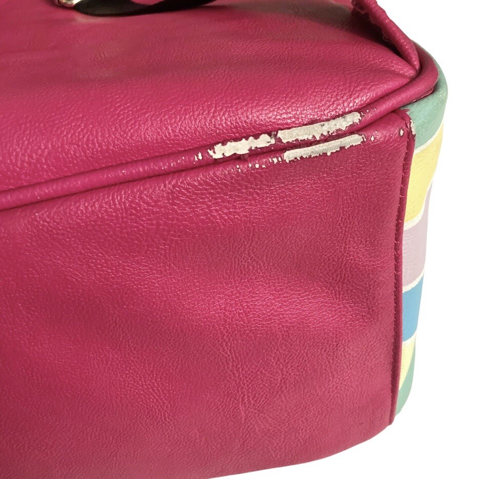 Betsey Johnson Smartie Pants Backpack Bag Smarty Candy Leather Stripe ...