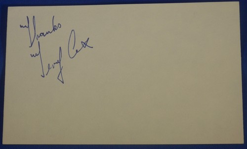 TERRY COX autograph signed 3 x 5 index card Pentangle drummer | eBay