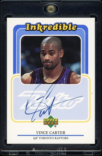 Vince Carter 1999-00 Upper Deck Retro #VC Inkredible On-Card Auto ...