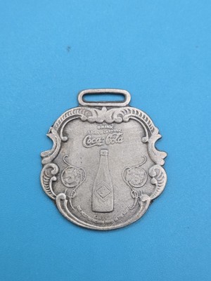 Antique 1920's Coca-Cola Sterling Silver Watch Fob 5 Cent Coke Bottle ...