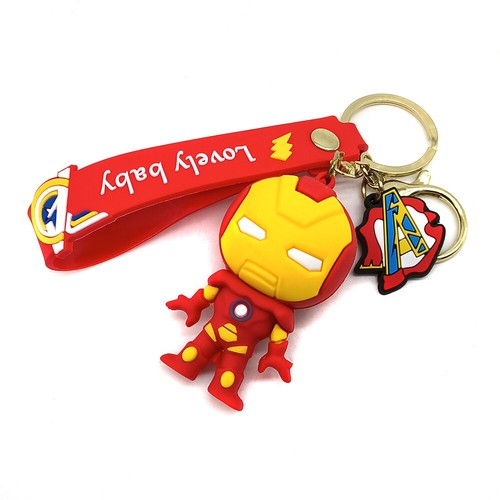 Iron Man Keychain Toys Superhero Marvel Avengers Comics Figure Bag Key ...