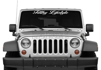 Filthy Lifestyle Windshield Decal Sticker Vinyl diesel turbo Import ...