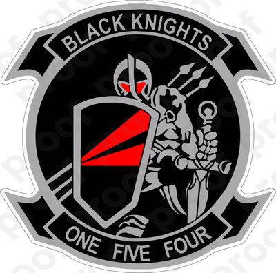 STICKER USN VF 154 Black Knights FIGHTER SQUADRON C | eBay