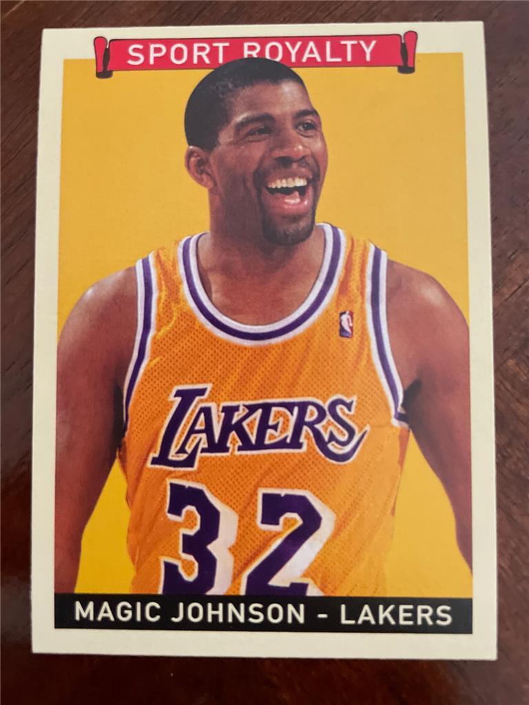 MAGIC JOHNSON - 2008 Goudey - Sports Royalty - Short Print - Card 299 ...