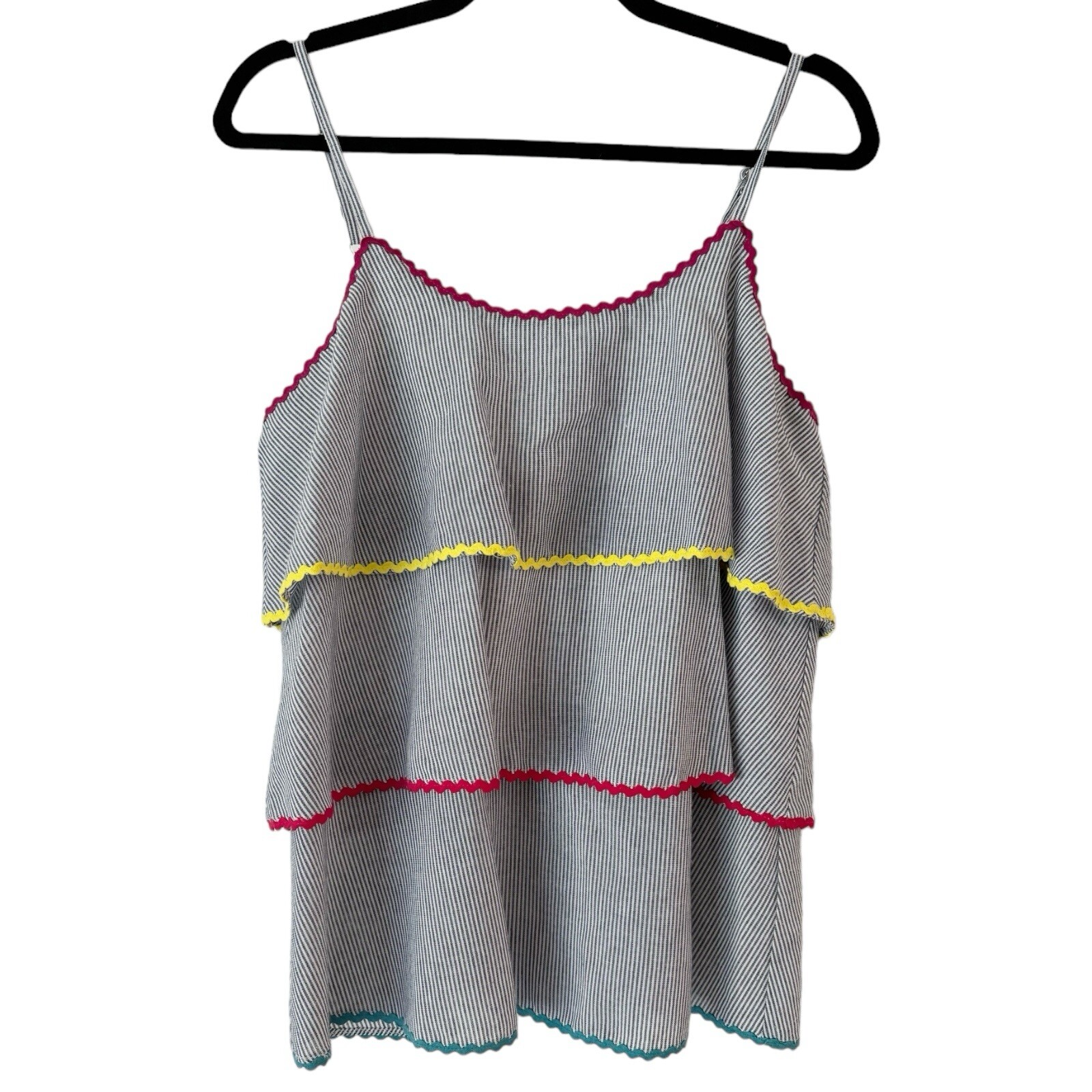Andree By Unit Brandi Woven Tiered Rick Rack Trim Str… - Gem