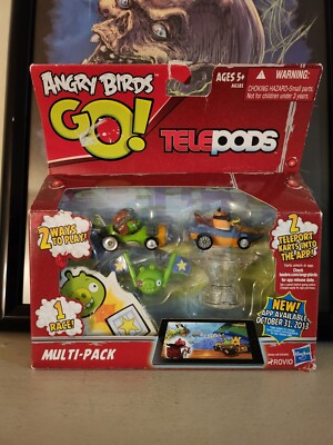 ANGRY BIRDS GO TELEPODS MULTI-PACK MOSTACHE PIGS & EXL ORANGE BIRD ...