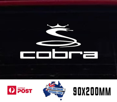 2x Cobra Golf Windscreen Windshield Decal Sticker 200mm WHITE | eBay ...