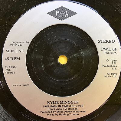 Kylie Minogue - Step Back In Time - PWL Records PWL-64 Ex Condition | eBay