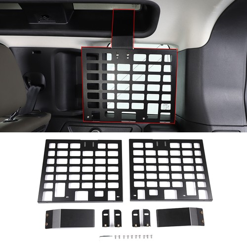 Black Alloy Bag Racks Both Sides Trunk Trim For Land Rover Defender 90 ...