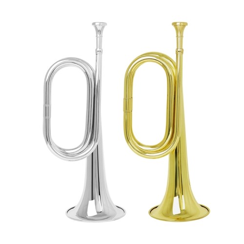 C Tone Adjustable Mouth Instrument Thickened Brass Tube Bugle with ...